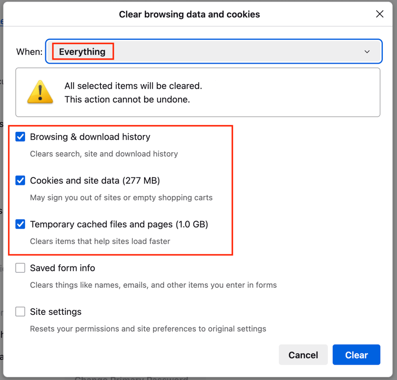 How To Clear Caches And Cookies In The Browser